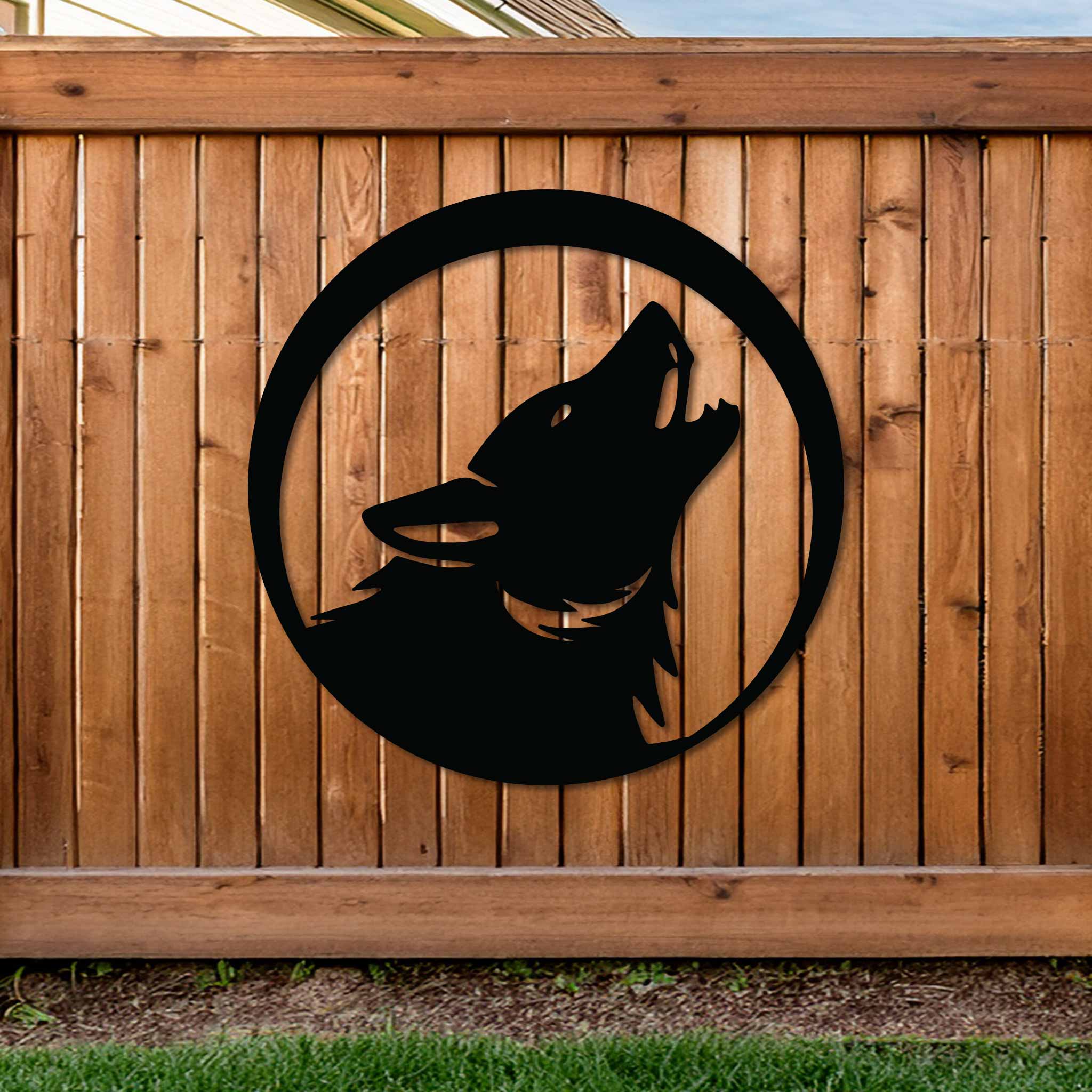 Wolf Metal Wall Art – Apex Metal Signs