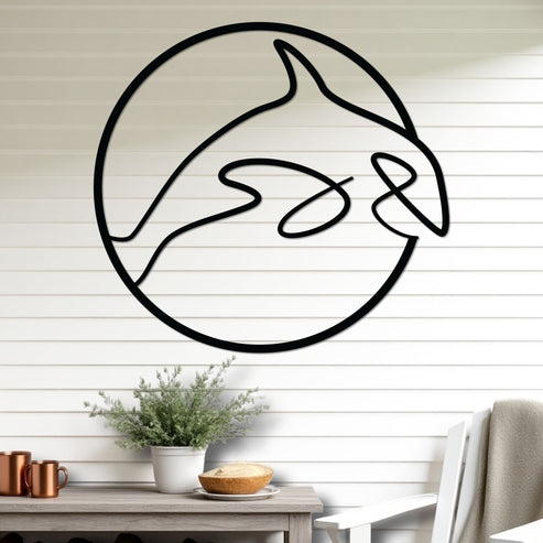Orca Sign - Custom 16-Gauge Steel Plaque | Apex Metal Signs